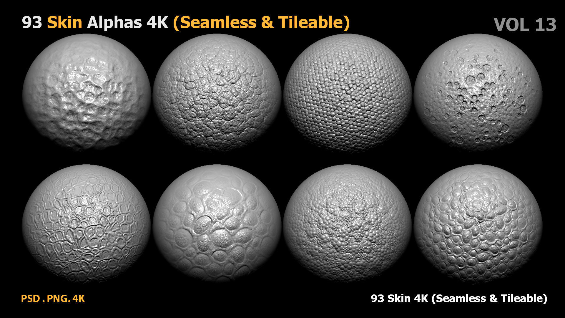 93 Skin Alphas Seamless Tileable Texture | CGTrader