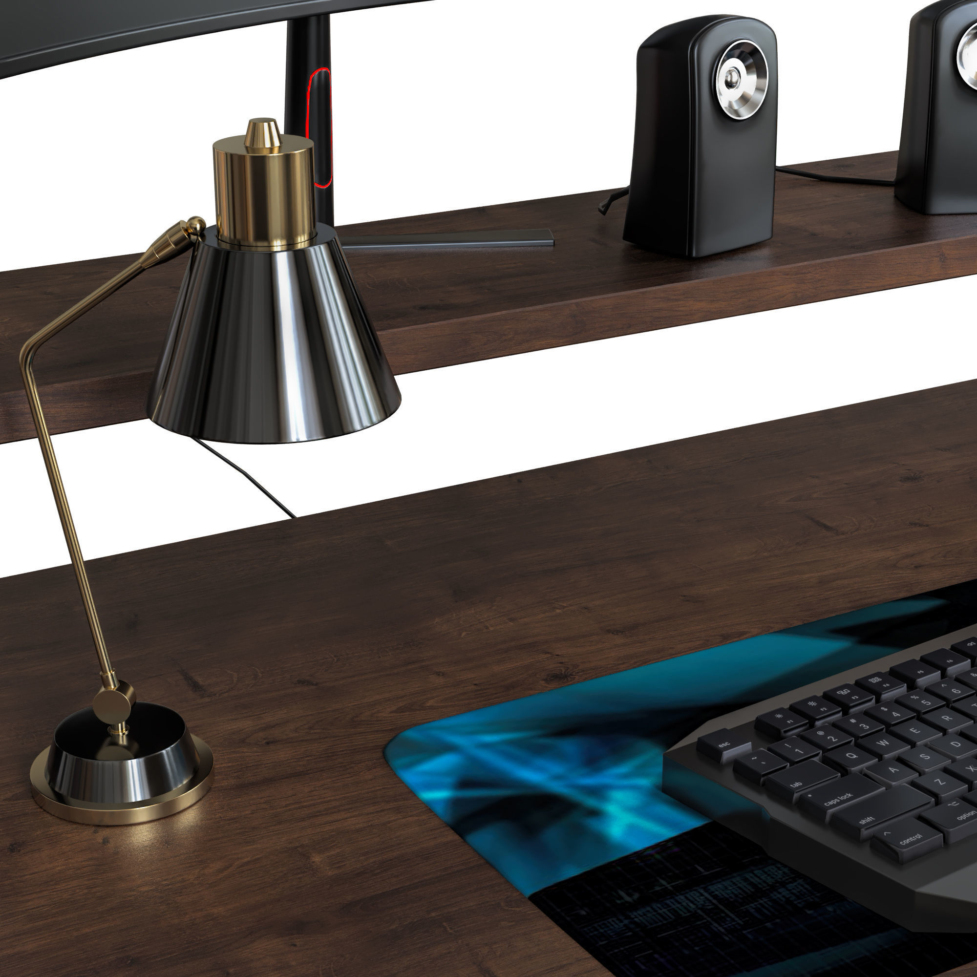 office work set 3D model | CGTrader