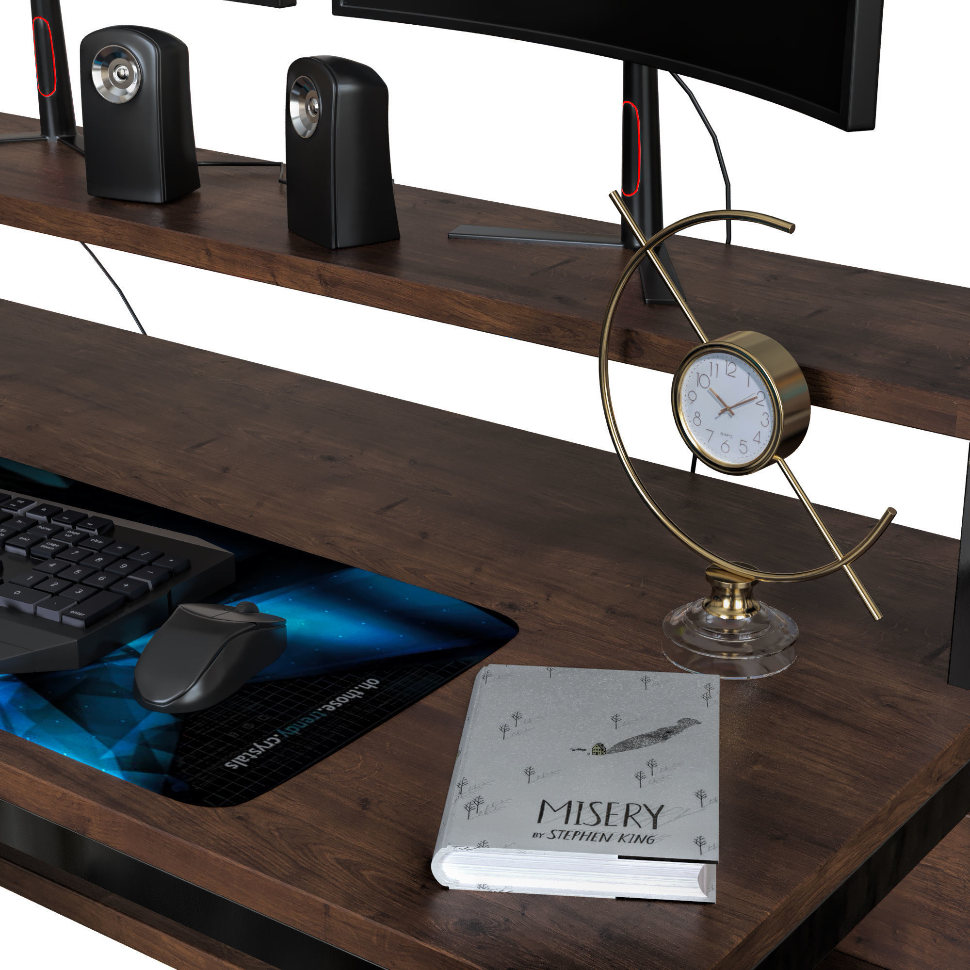 office work set 3D model | CGTrader