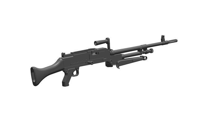 GPMG RIFLE 3D model | CGTrader
