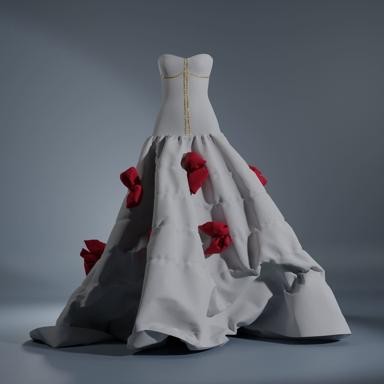 Wedding dress 3D model | CGTrader