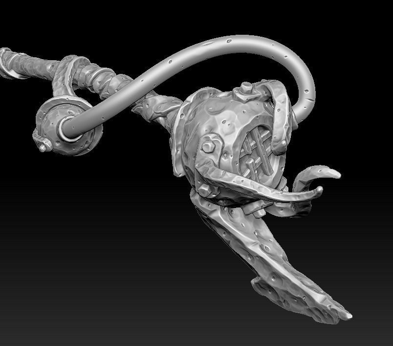 Brute staff 3d print 3D model 3D printable | CGTrader