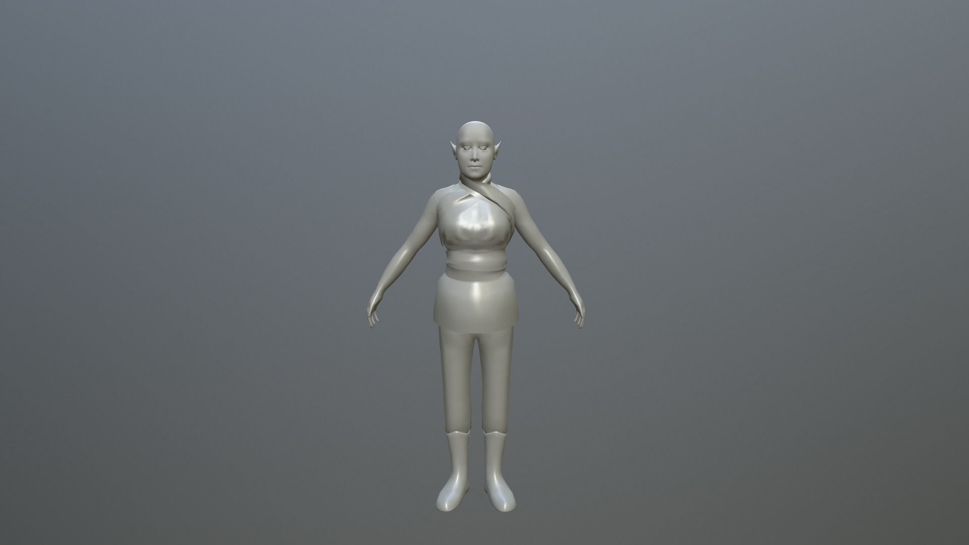 3D model Elf Character Base Mesh - 3 Versions VR / AR / low-poly | CGTrader