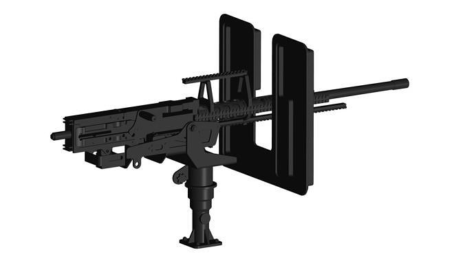 machine gun 3D model | CGTrader