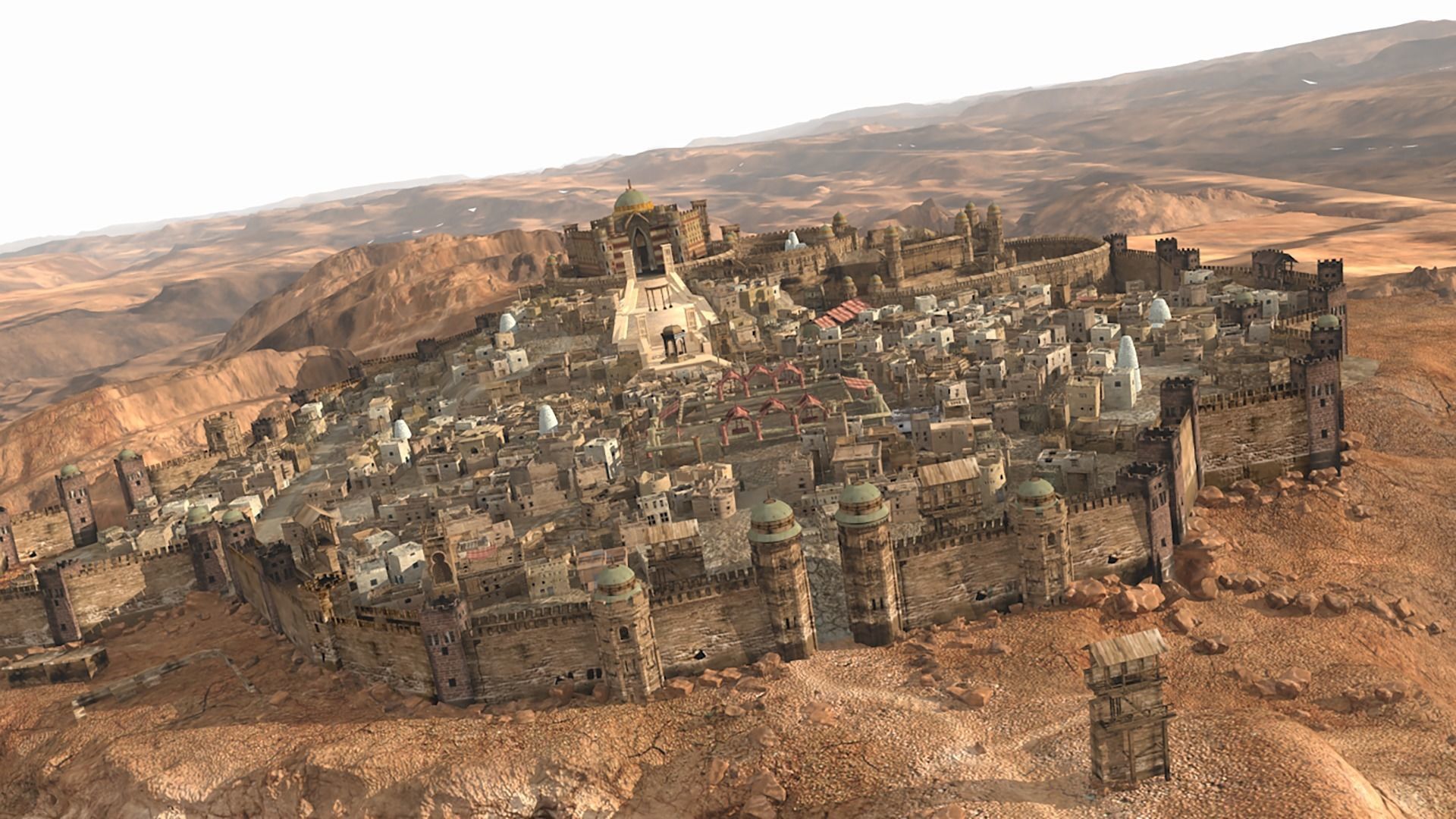 MiddleEast City Fantasy Desert Arab City 3D model | CGTrader