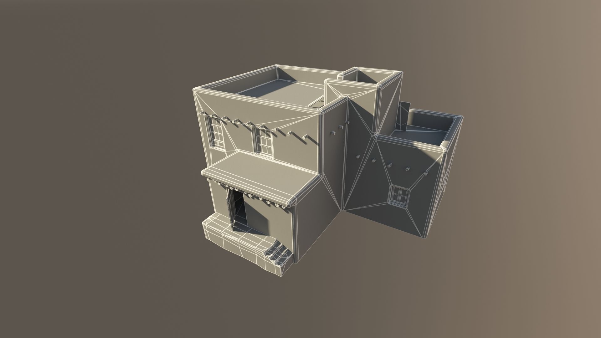 3D model Afghanistan Middle East Village Town Houses VR / AR / low-poly ...