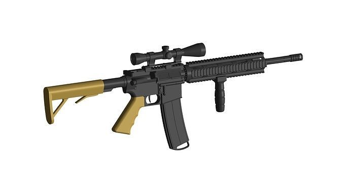 M4 RIFLE 3D model | CGTrader