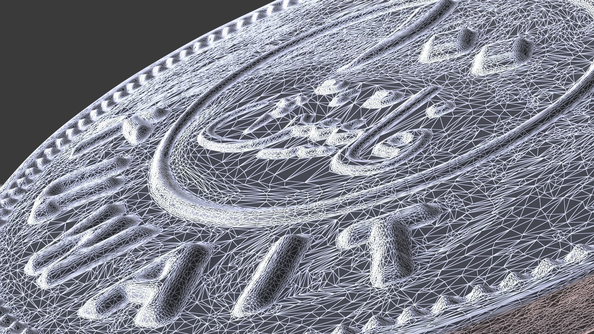 Kuwait 100 fils coin 3D model | CGTrader