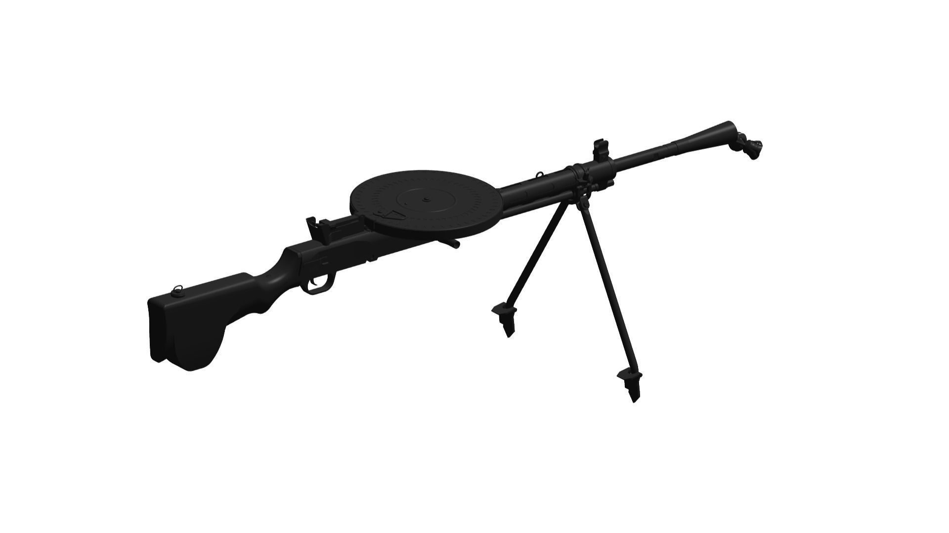 machine gun 3D model | CGTrader