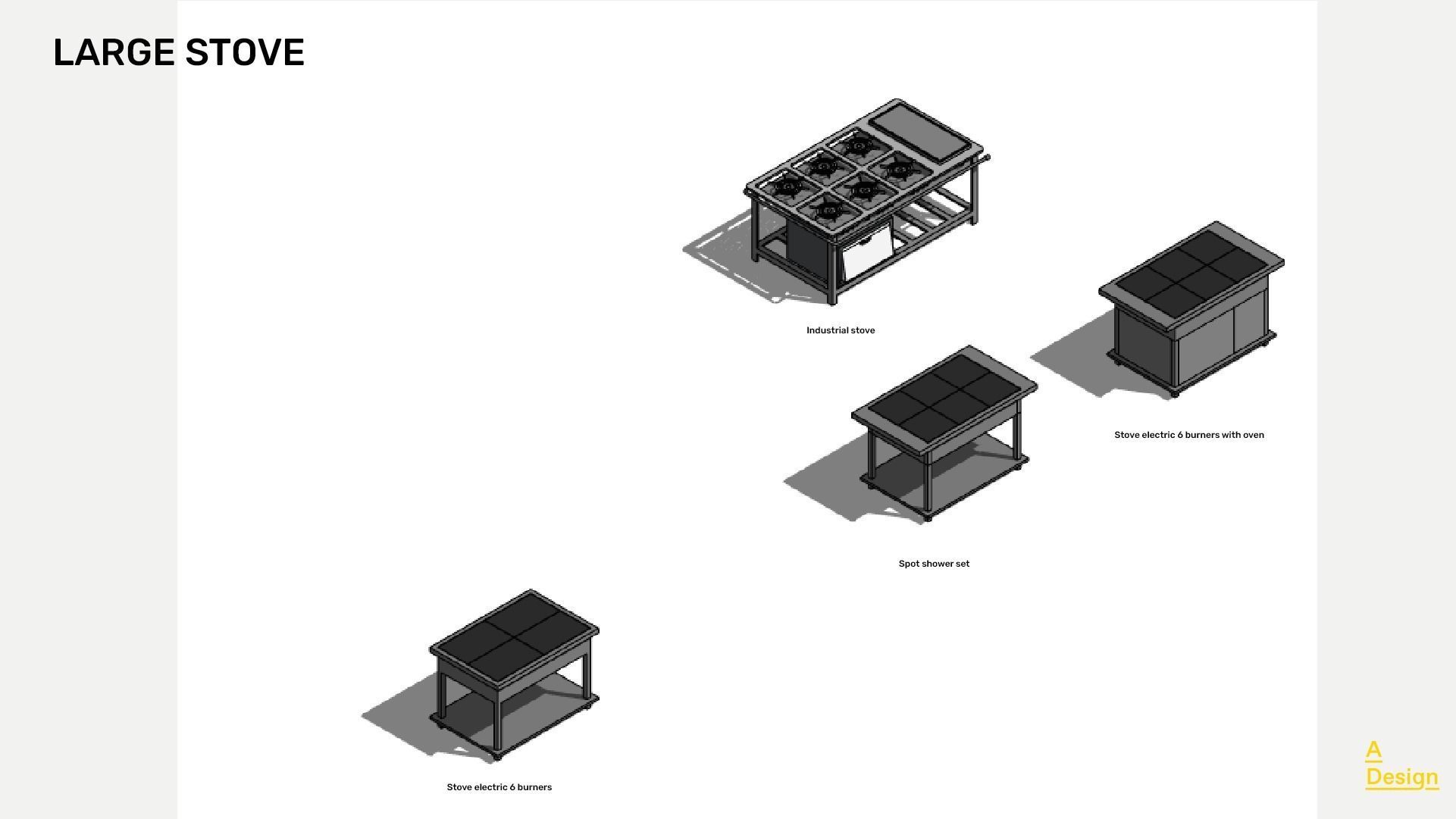 Stove - Pack of revit families 3D model | CGTrader