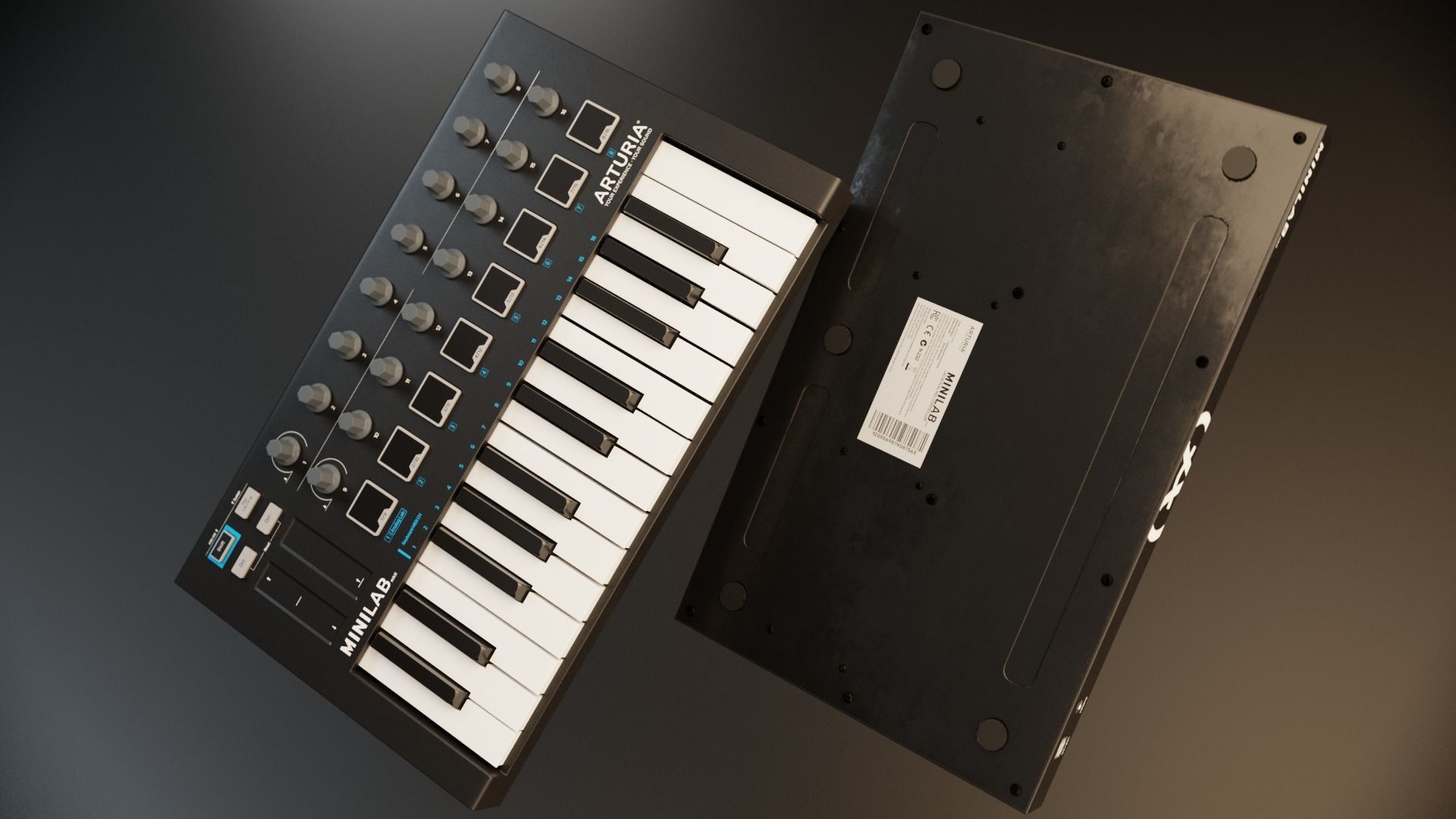Arturia MiniLab MK2 MIDI Keyboard 3D model | CGTrader