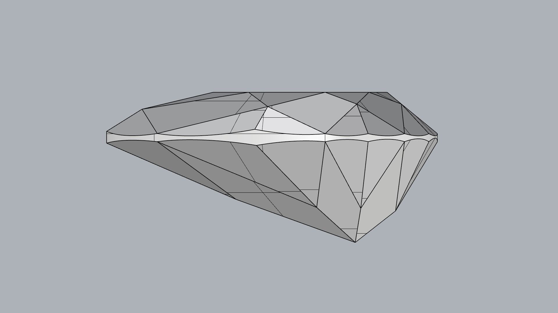 Classic Pear gemstone 3D model 3D printable | CGTrader