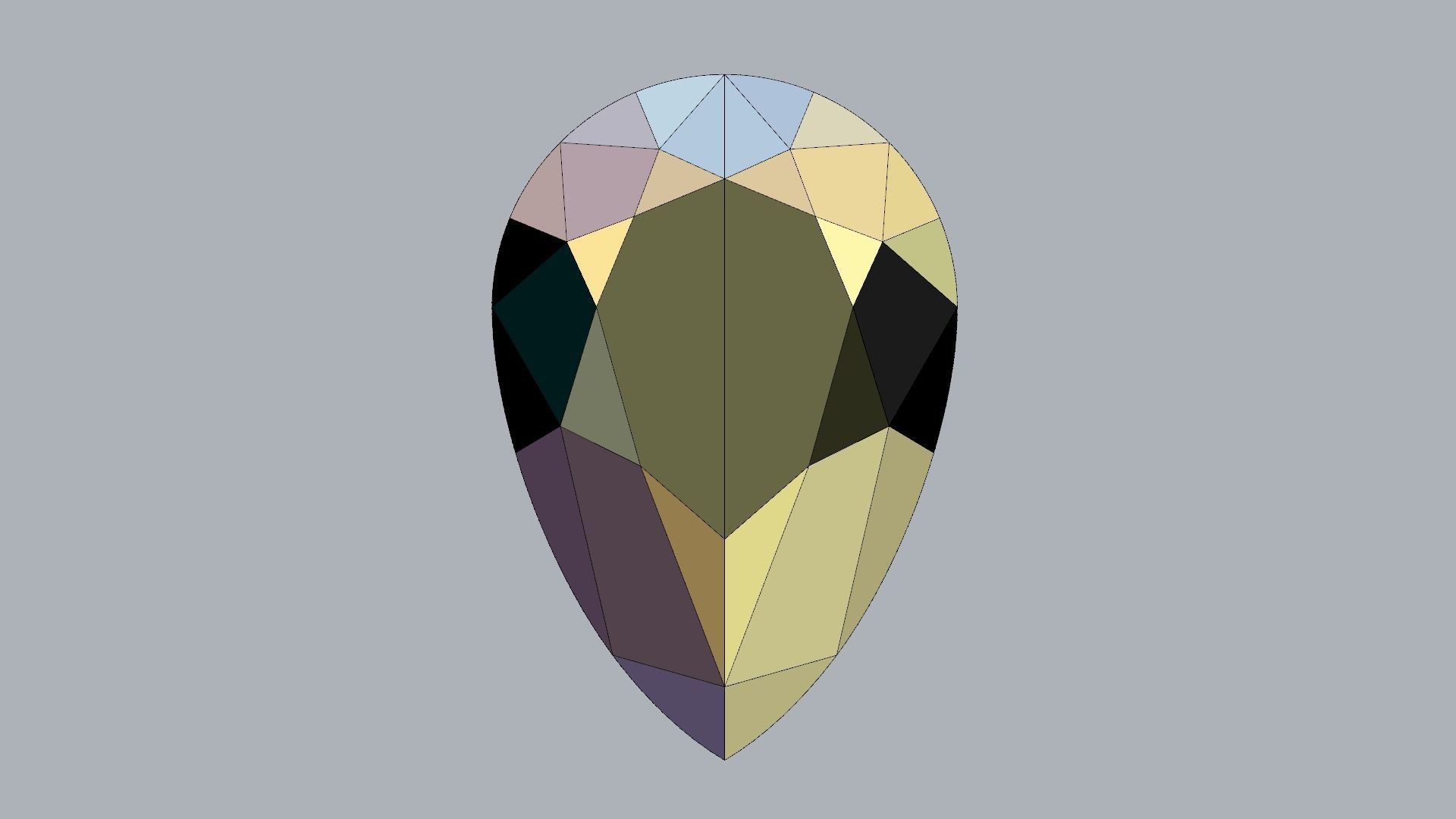 Classic Pear gemstone 3D model 3D printable | CGTrader
