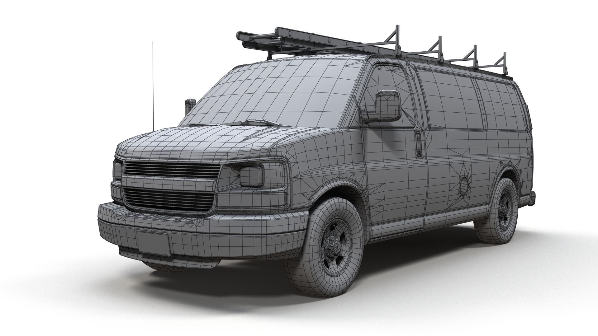 3D model Generic utility industrial van VR / AR / low-poly | CGTrader
