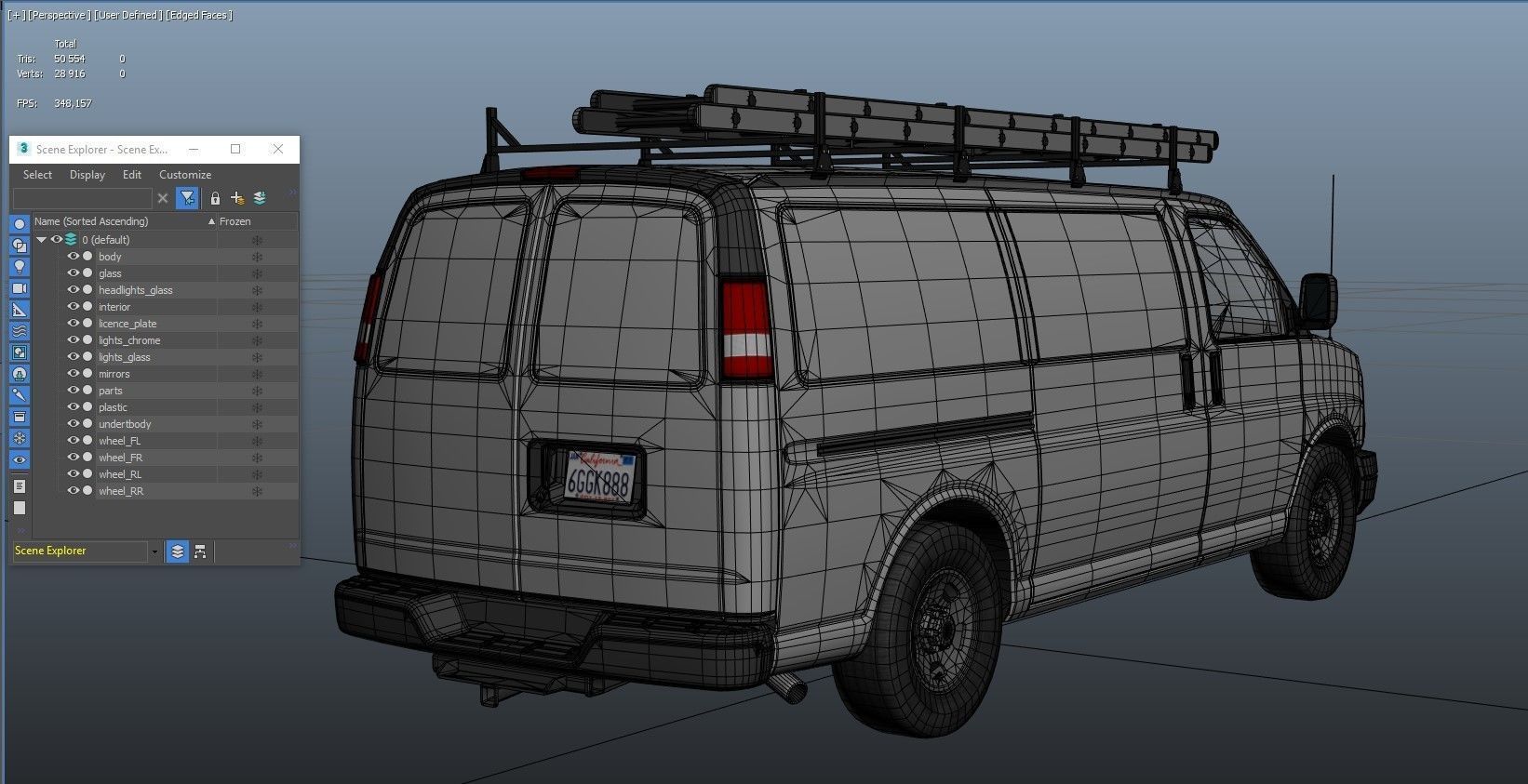 3D model Generic utility industrial van VR / AR / low-poly | CGTrader