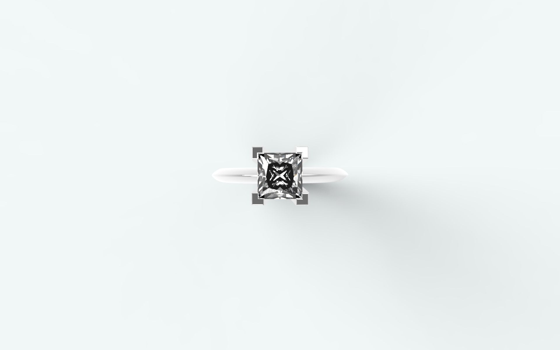 Princess solitaire 3D model 3D printable | CGTrader