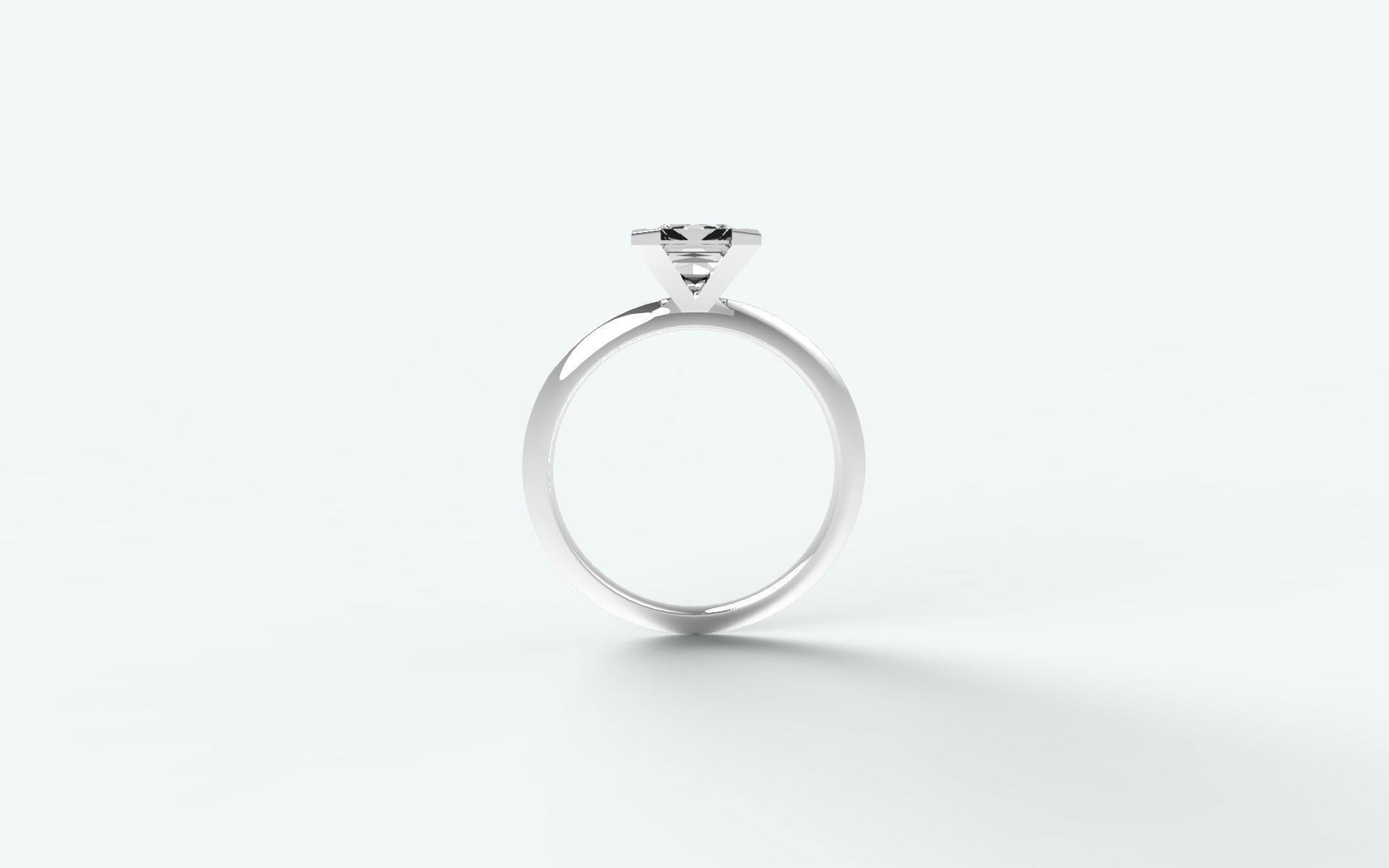 Princess solitaire 3D model 3D printable | CGTrader