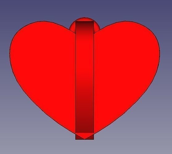 Intersecting hearts free 3D model 3D printable | CGTrader