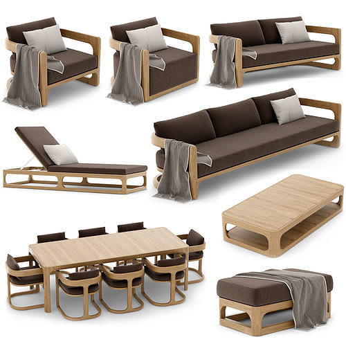 RH Outdoor Cassale collection 3D model | CGTrader