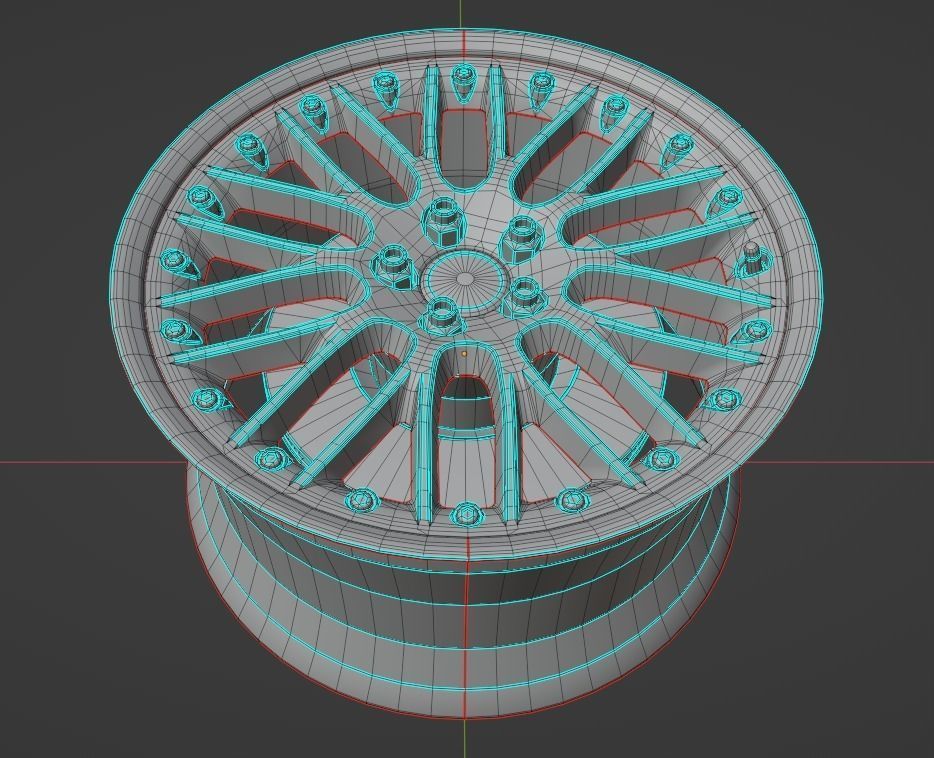 3D model Speedline - 2 Piece Wheels - Game Ready VR / AR / low-poly ...