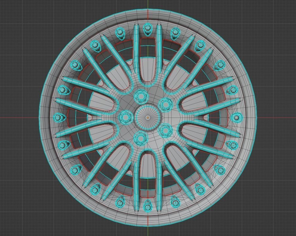 3D model Speedline - 2 Piece Wheels - Game Ready VR / AR / low-poly ...
