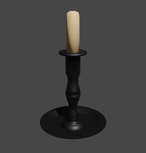Simple Candle 3D model | CGTrader