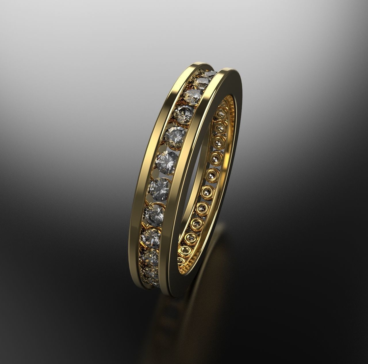 Ring of stone infinity 3D model 3D printable | CGTrader