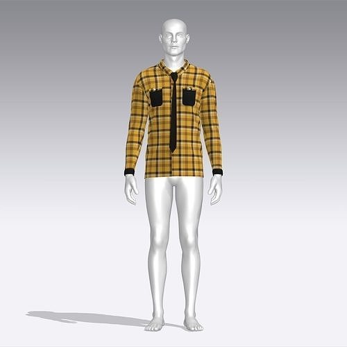 3D model Shirt plaid flannel VR / AR / low-poly | CGTrader