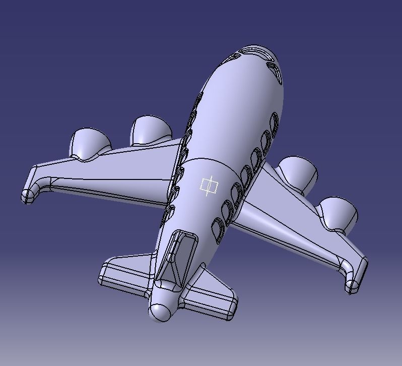 Toy Airplane 3D model 3D printable | CGTrader