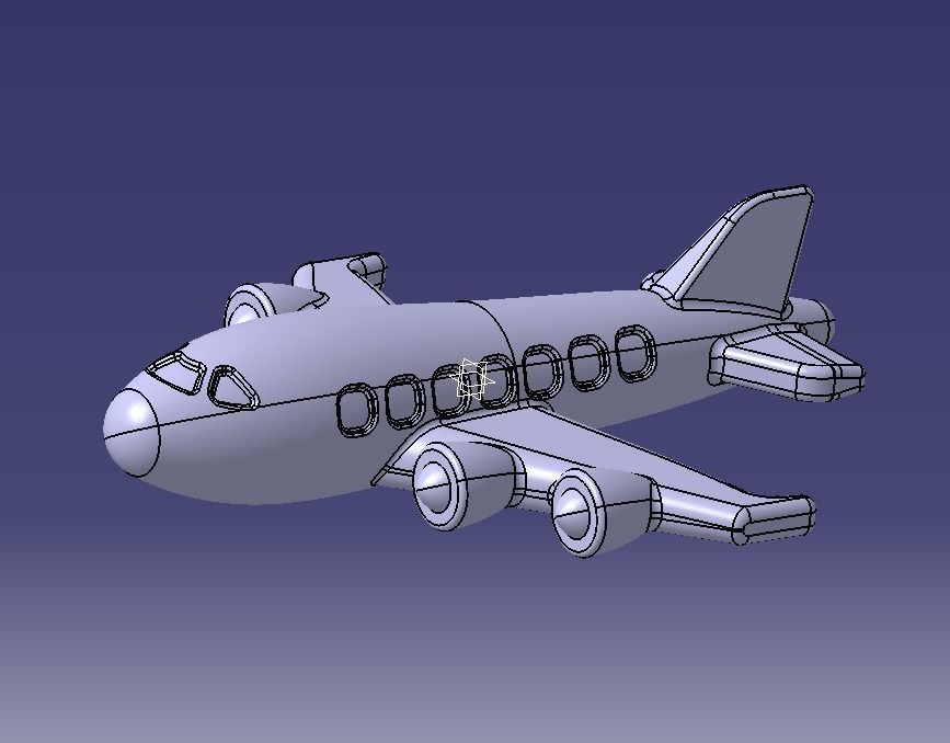 Toy Airplane 3D model 3D printable | CGTrader