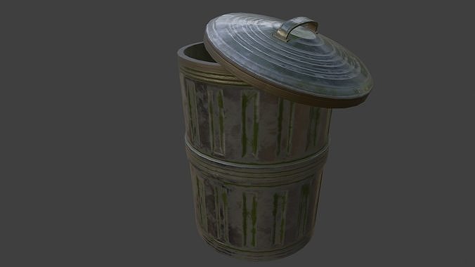 3D model Trash can VR / AR / low-poly | CGTrader