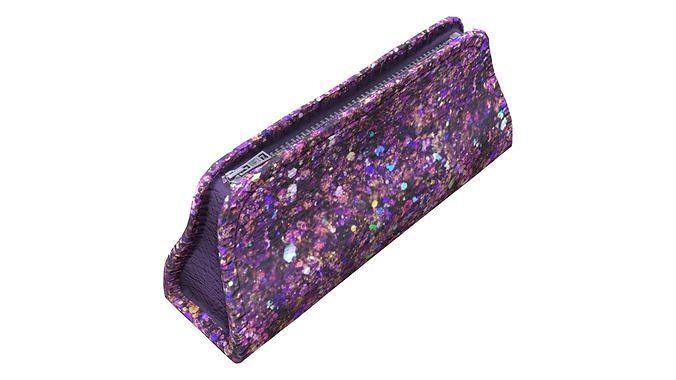3D model Glittery Purple Hand Purse VR / AR / low-poly | CGTrader