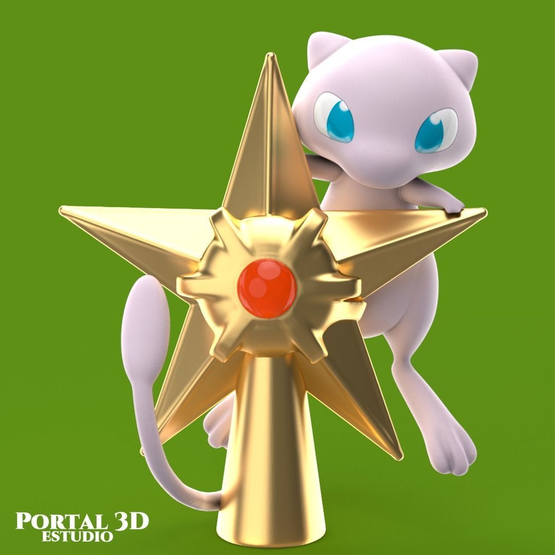 MEW Christmas star 3D model 3D printable | CGTrader