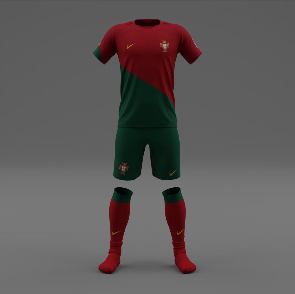 Portugal 2022 Home Kit 3D model | CGTrader