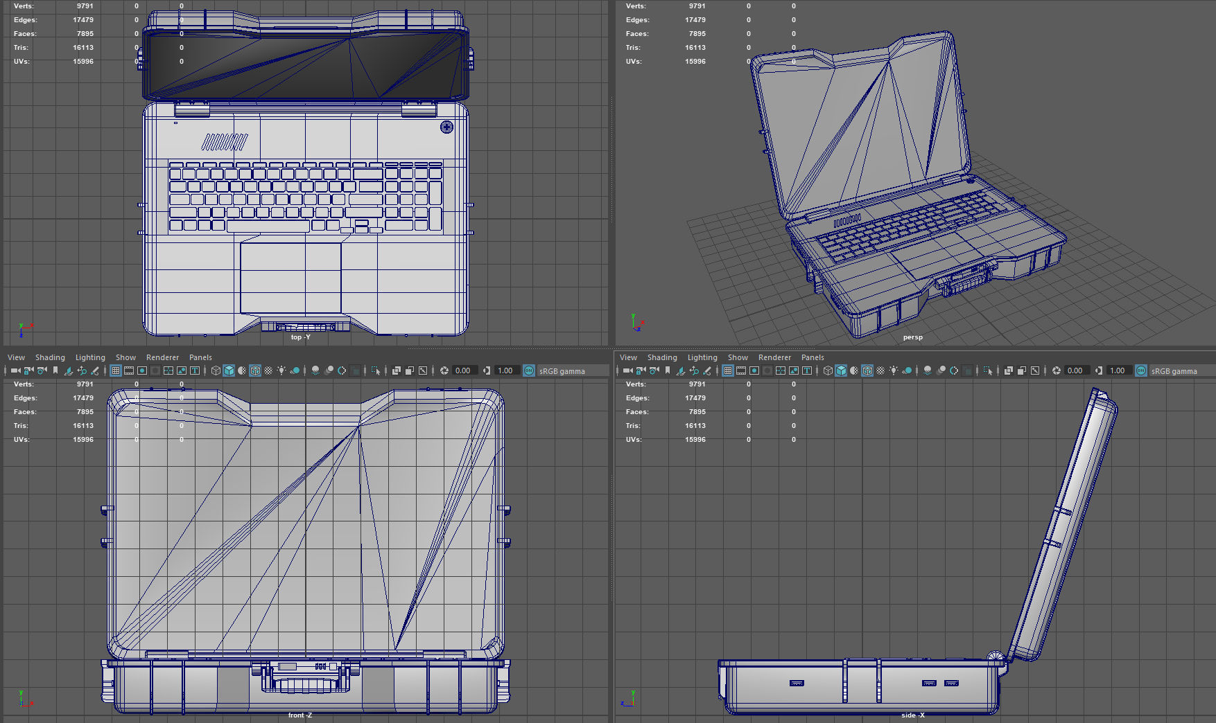 3D model Tactical Laptop VR / AR / low-poly | CGTrader