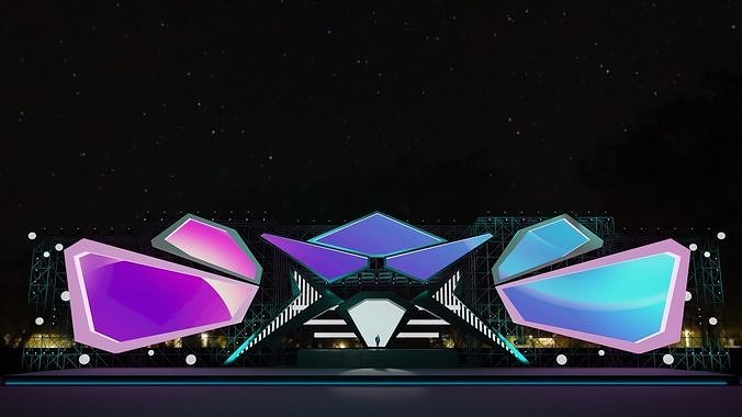 Concert stage 3D model 3D model | CGTrader