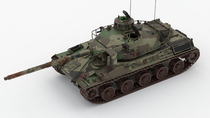 3D model 4k French AMX-30 VR / AR / low-poly | CGTrader
