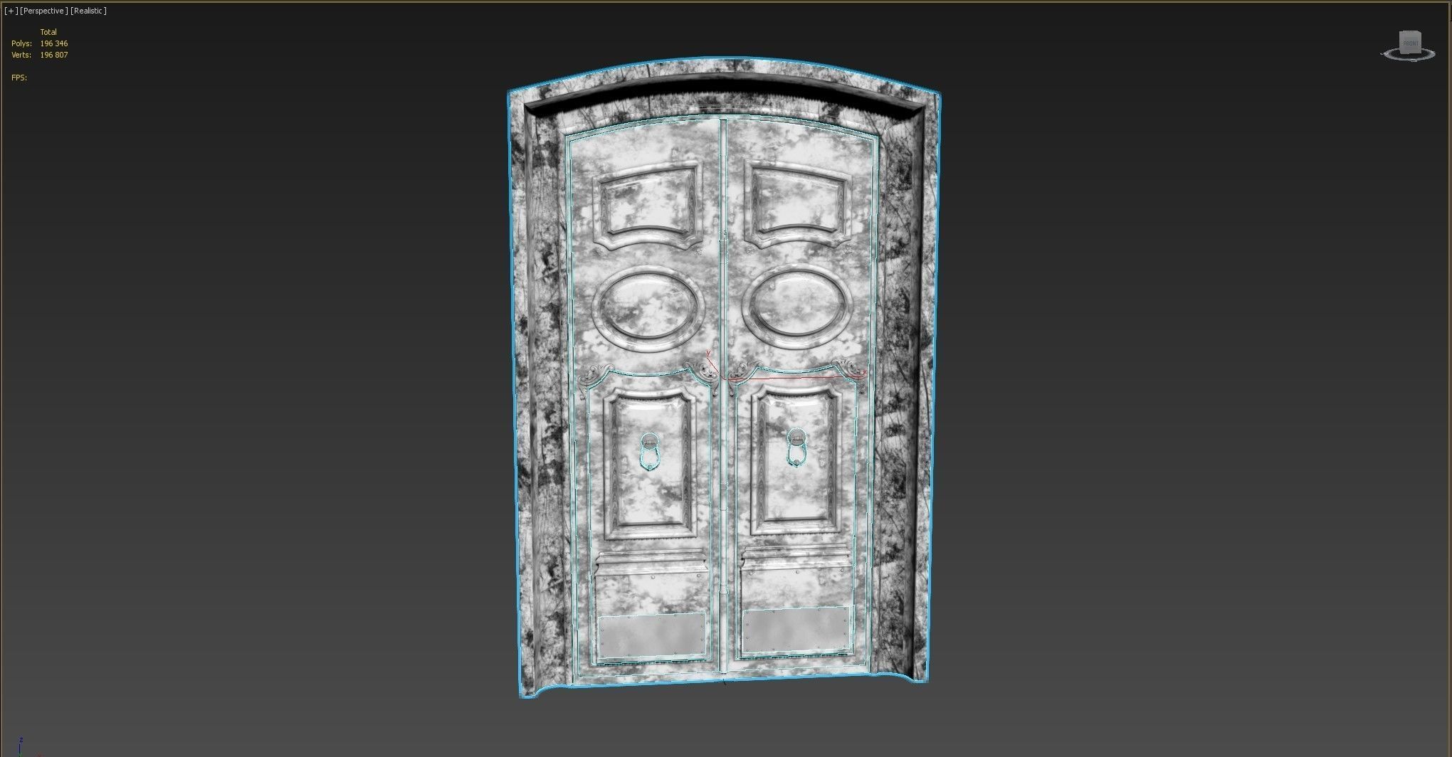 Entrance classic door 88 3D model | CGTrader