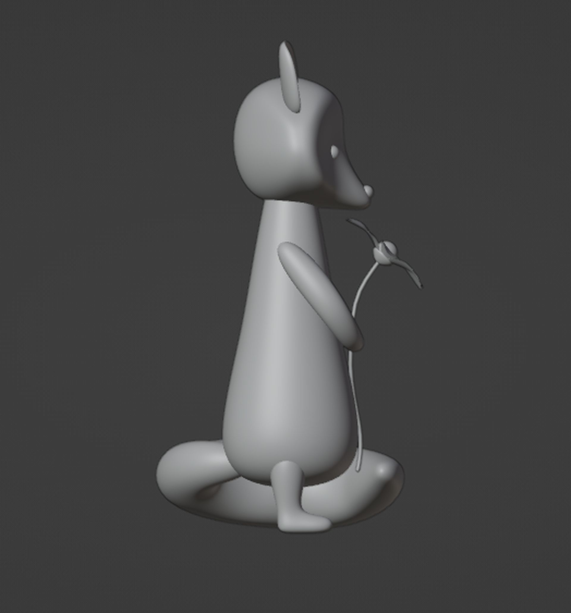 Fox Blender character mesh 3D model | CGTrader