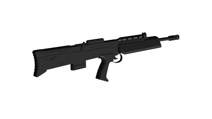 SA80 rifle 3D model | CGTrader