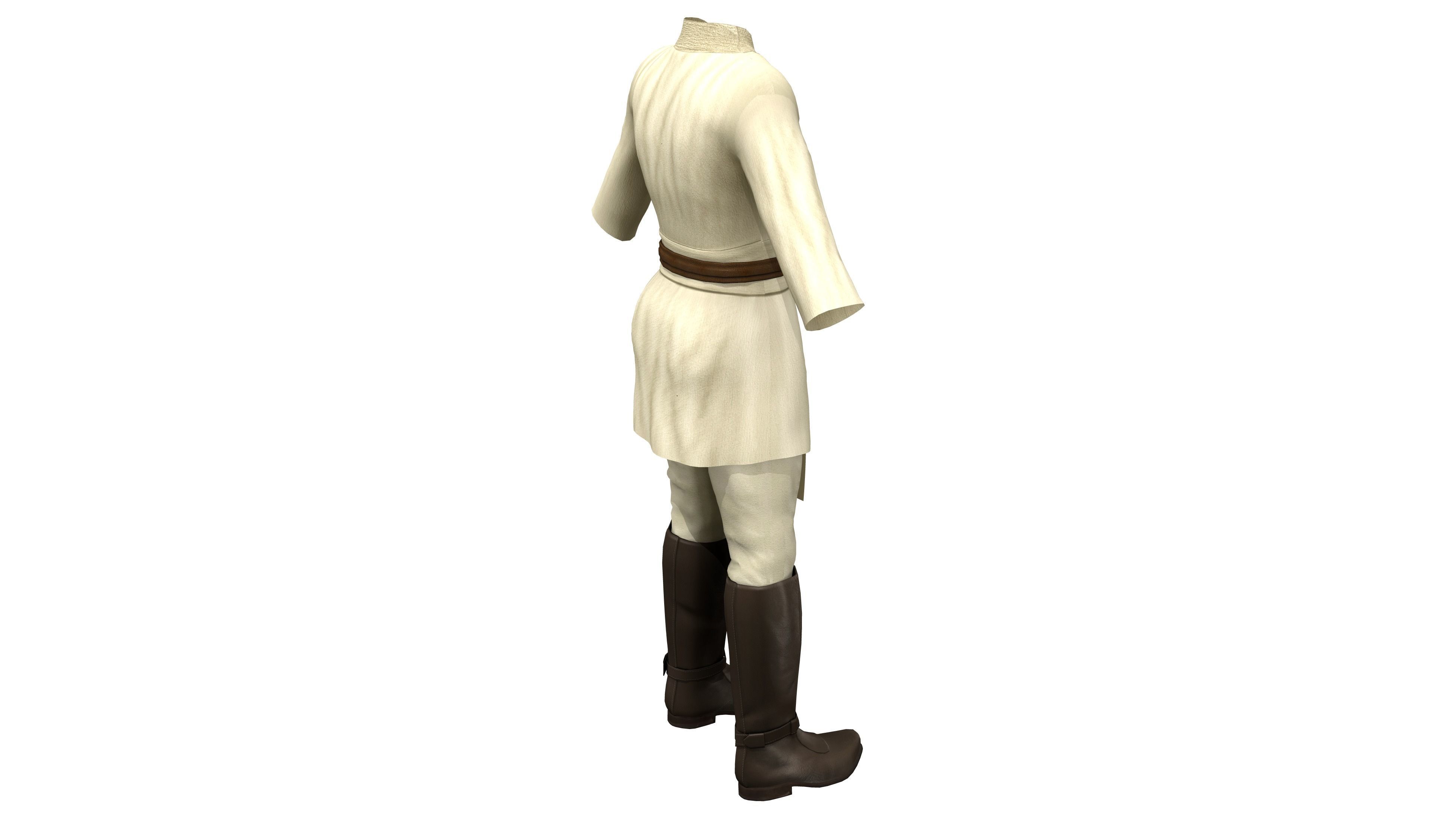 3D model Male Warrior Robes VR / AR / low-poly | CGTrader