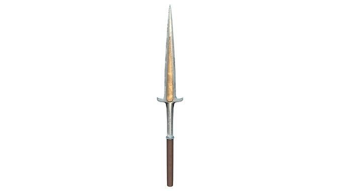 3D model Spartan Roman Broken Spear Of Leonidas VR / AR / low-poly ...