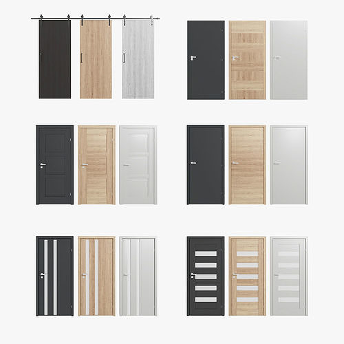 Interior Doors Pack 3D model | CGTrader