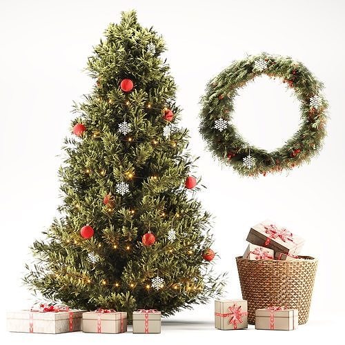 Christmas set 02 3D model | CGTrader