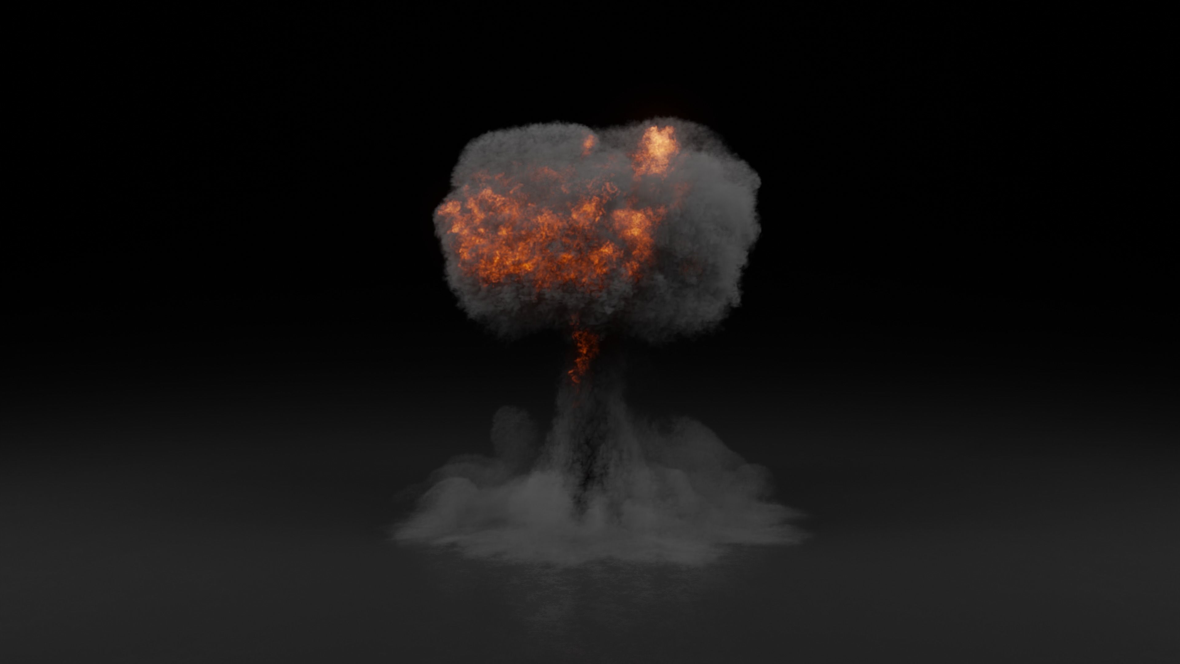 Big Nuclear Explosion 3D Model 3D model animated | CGTrader