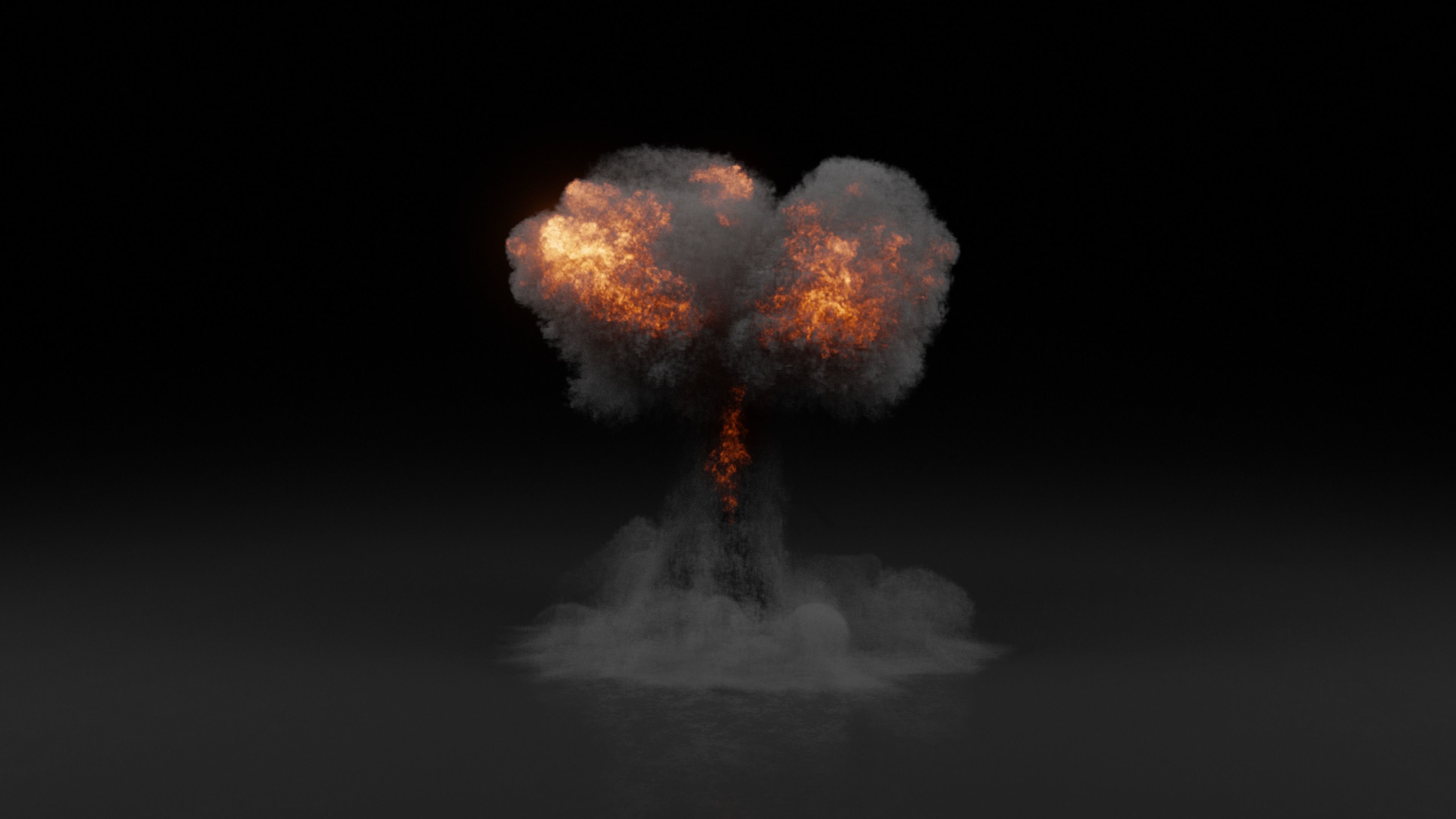 Big Nuclear Explosion 3D Model 3D model animated | CGTrader