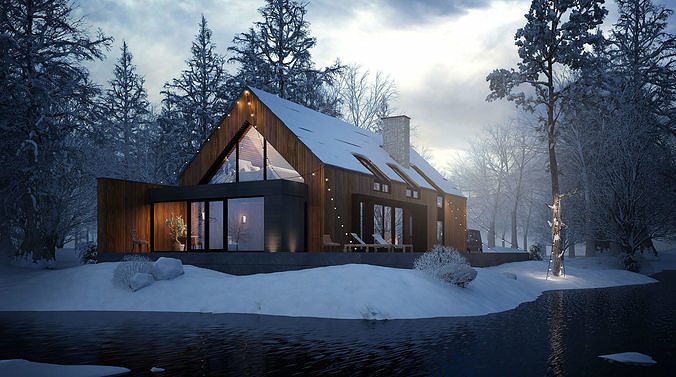 Forest House 3D model | CGTrader
