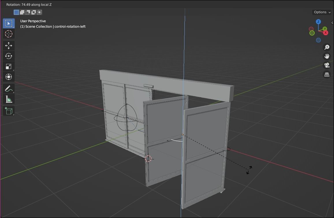 Automatic Sliding Door 3D model animated | CGTrader