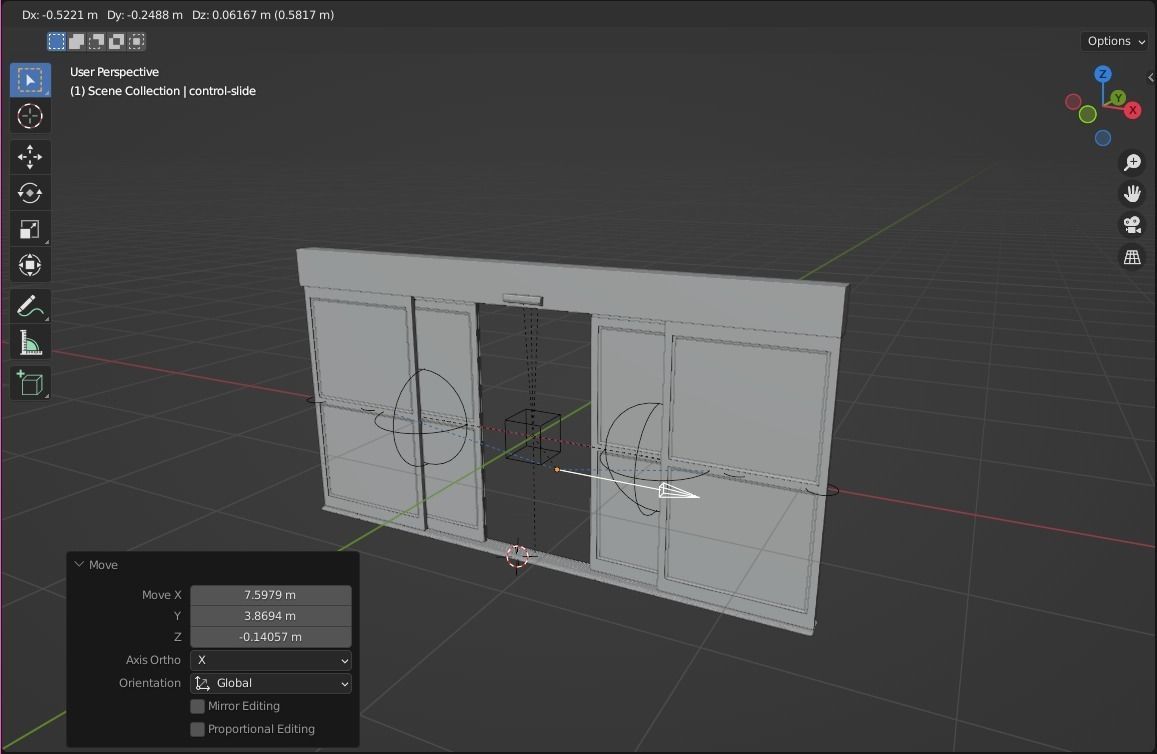 Automatic Sliding Door 3D model animated | CGTrader