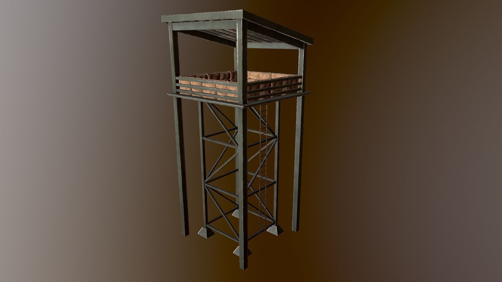 3D model Military Watchtower VR / AR / low-poly | CGTrader